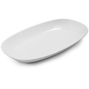 Sur La Table Coupe Porcelain Serve Platter, Medium, White