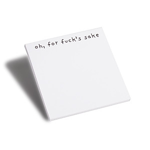 Funny Sticky Note What The F*ck Sticky Notepad, Oh, for Fuck's Sake Novelty Notepads, Funny Sassy Rude Desk Accessory Gifts for Friends, Co-Workers, Boss (3 PCs)