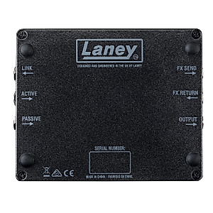 Laney Digbeth DB Bass Guitar Pre Amplifier Pedal, Black