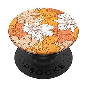 Trendy Botanical Flowers Garden Floral Print pattern for Flo PopSockets PopGrip: Swappable Grip for Phones & Tablets