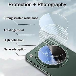 TURAJA For OnePlus Open 9H Tempered Glass Front Screen Protector+Camera Lens Protector (2* Privacy Screen Protector)