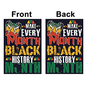 Black History Month Garden Flag 12.5x18'' Black History Month Decor African American Juneteenth Celebration Decoration and Supplies for Home