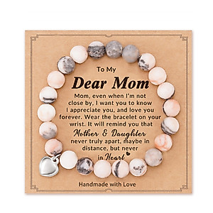 HGDEER Mothers Day Gifts, Unique Small Mother's Day Gifts Mom from Daughter, Valentines Day Christmas Birthday Gifts Idea Bracelet Jewelry Present for Best Mom Ever Mama Mothersday Mothets