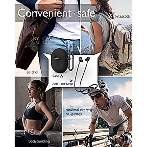 AHBTEYM for Google Pixel Buds Pro Case,Anti-Lost Strap,Silicone Cover with Keychain,Sports Lanyard for Women Men Girl boy for Google Pixel Buds Pro 2022 (Lemongrass Case+Lemongrass Strap)