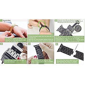 FitTurn Compatible with Amazfit Bip 5 Watch Band 22mm, Stainless Steel Metal Bands Straps Wristbands with Adjustment tool for Amazfit Bip 5 GPS Smart Watch Men Women (Gold)