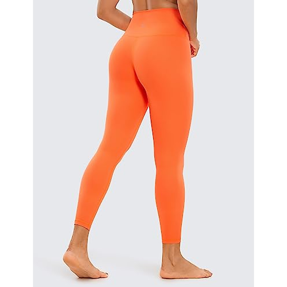 CRZ YOGA High Waisted Buttery Soft Lounge Legging 25 inches Neon Orange Small