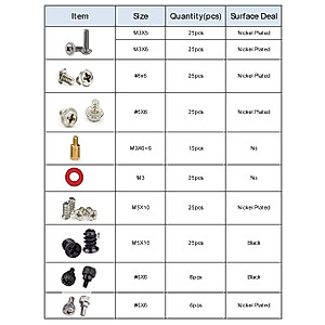 Hard Disk DIY Motherboard PC Personal Computer Assemble Case Fan Hand Screw Bolt Standoff Washer Set Assortment Kit Box 227pcs DaJiKan