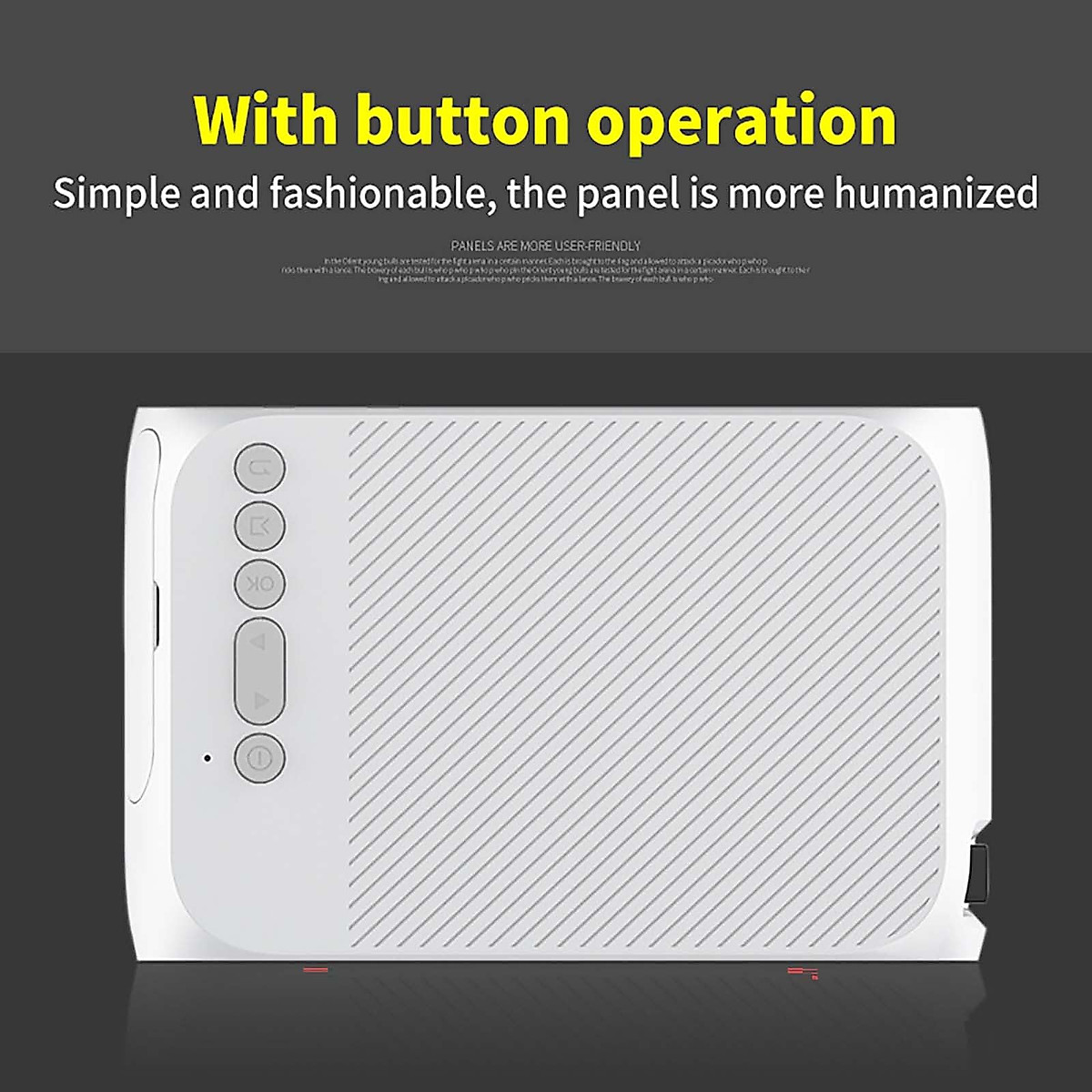 Mini Projector Led Portable Projector with HDMI Same Screen Projection Camper Apartment Essentials Classroom Must Haves Electronics for Men Tech Gadgets Birthday Gifts for Men Personalized Gifts