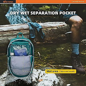 SKYSPER Packable Hiking Backpack - 20L Travel Backpack for Women Men Foldable Daypack Lightweight Nylon Small Bag