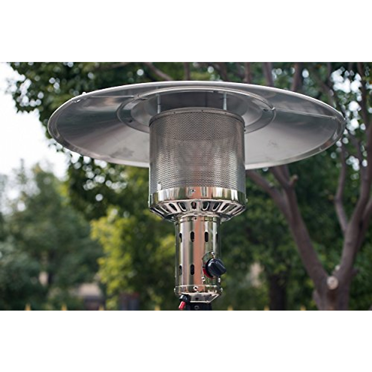 LEGACY HEATING 47000 Btu Propane Patio Heater, Hammered, Black