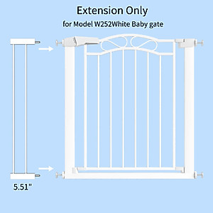baby gate extension for fairy baby safety gate (14cm/2.75inch)