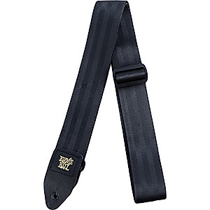 Ernie Ball Seatbelt Webbing Guitar Strap, Black (P04139)