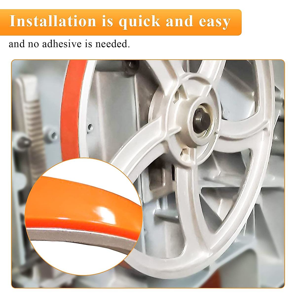 Urethane Band Saw 28-276 14" Band Saw Tires No Adhesive Needed Compatible with Craftsman Delta Band Saws - 2 Pack