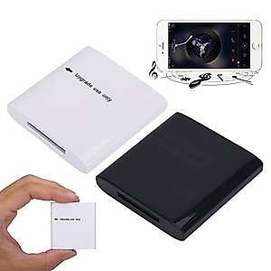 Wireless Receiver Adapter, Music Audio Transmitter with Bluetooth Function for 30pin-Enabled Sounddock Dock Speaker(Black)