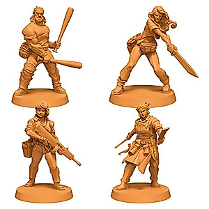 CMON Zombicide 2nd Edition Chronicles Survivor Set - Expand Your Survivor Roster with 12 Unique, Highly-Detailed Miniatures! Cooperative Strategy Game, Ages 14+, 1-6 Players, 1 Hour Playtime, Made