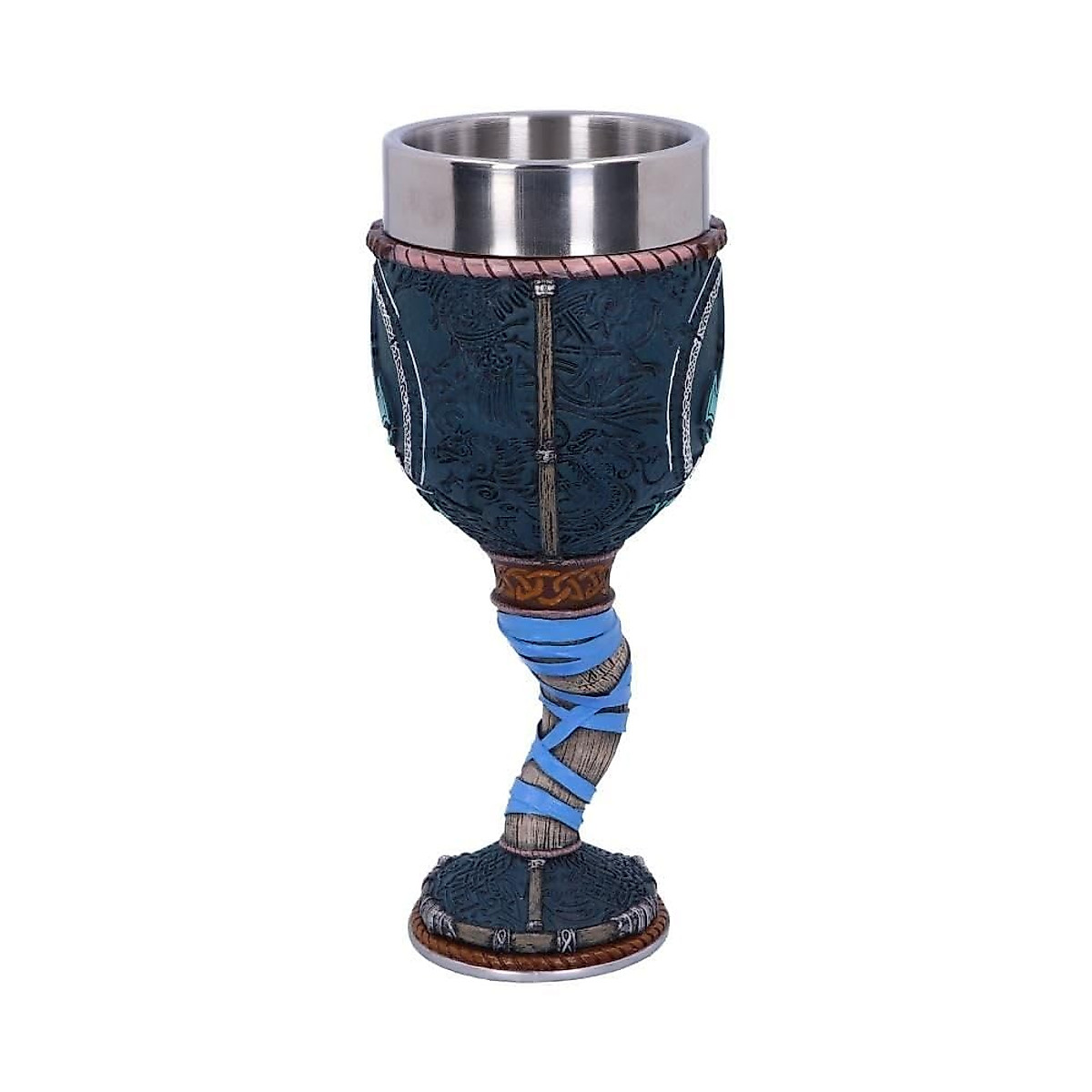 Nemesis Now Officially Licensed Assassins Creed Valhalla Viking Game Goblet, Resin w. Stainless Steel
