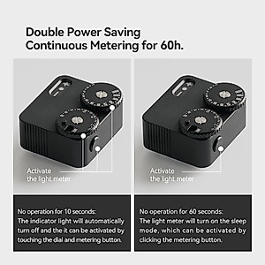 TTartisan Light Meter II, Real-time Metering Tool, Two Dial to Adjust ISO, Aperture and Shutter Speed, Compatible with Older Leicas and Similar Rangefinder Cameras