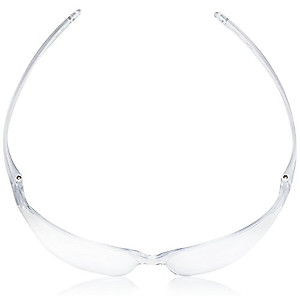 MCR CK110 Crews Checkmate Safety Glasses Clear Frame Clear Lens, 1 Pair