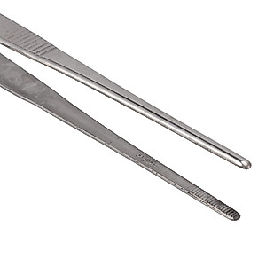 Biitfuu Bonsai Tweezers Stainless Steel Moon Spatula Head Stainless Steel Bonsai Tweezers for Curved Style (Straight)