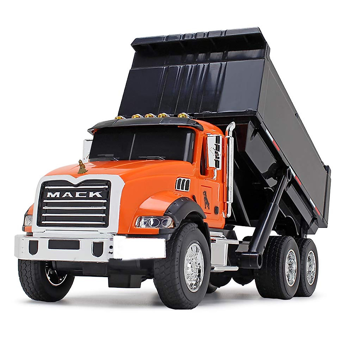 First Gear 1/24 Scale Plastic Toy Mack Granite Dump Truck with Lights & Sounds (#70-0597)