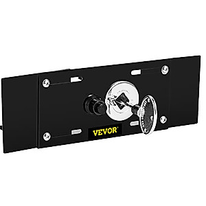 VEVOR Fire Pit Gas Burner Spark Ignition Kit, 300K BTU Fire Pit Ignition System, Stainless Steel Fire Pit Igniter, with 1/2'' Key Valve with Key and Leads & Ground Wire Black Retractable