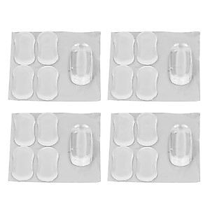 Natudeco 20pcs Toilet Seat Bumpers Toilet Lid Bumper Transparent Silicone Toilet Lid Bidet Accessories Bumper Toilet Lid Guard