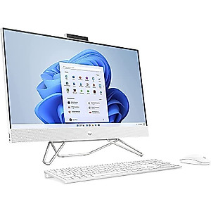 HP 24-cb1217c All-in-One Computer - AMD Ryzen 3 5425U Quad-core - 2.70 GHz - 8 GB RAM - 1 TB HDD - 256 GB SSD - 23.8" Full HD 1920 x 1080 Touchscreen Display (Renewed)