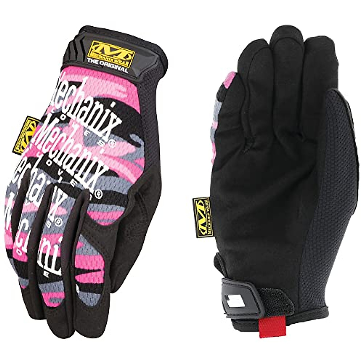 Mechanix Wear: The Original Women’s Pink Work Gloves with Secure Fit, Flexible Grip for Multi-Purpose Use, Durable Touchscreen Tactical Gloves for Women (Pink Camouflage, Women's Medium)