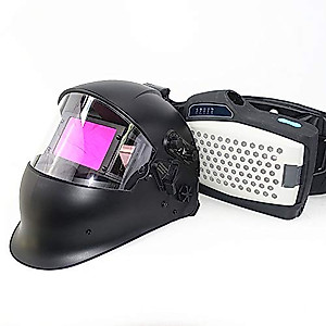 Powered Air Purifying Respirator Auto Darkening Welding Helmet, Personal Protective Equipment, Industry Welding Mask PAPR Kit (B. Helmet PAPR Kit)