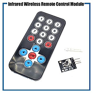 KOOBOOK 2Pcs Infrared IR Remote Control Sensor Module Kits for Arduino(Remote Control + Receiver Board)
