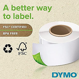 Dymo 30252 Labelwriter Address Labels, 1 1/8 X 3 1/2, White, 350 Labels/Roll, 2 Rolls/Pack