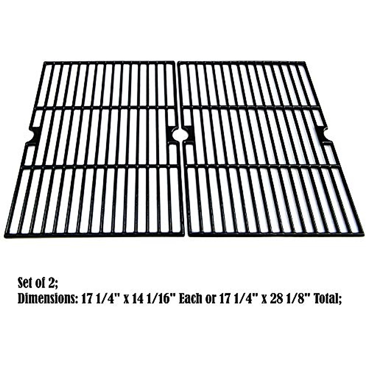 Direct Store Parts DC111 Polished Porcelain Coated Cast Iron Cooking Grid Replacement for Brinkmann, Aussie, Members Mark, Nexgrill, Better Homes&Gardens, Grill Chef, Grill King, Mission Gas Grill