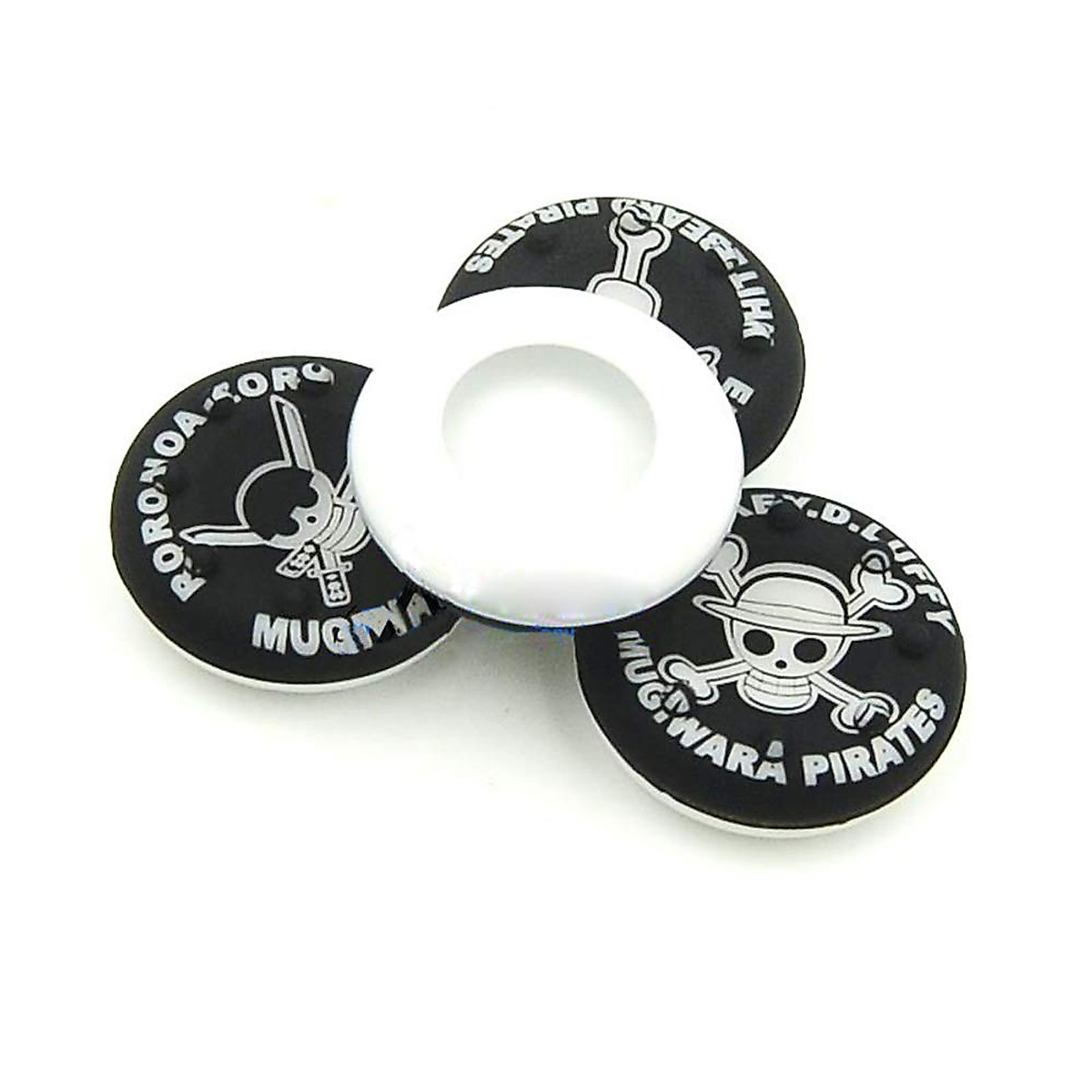 4 in 1 Analog Stick Joystick Rubber Silicone Cap Thumbstick Thumb Grip Cover Case Skin Joystick Grips for PS4 PS3 Xbox One Xbox 360 Controller (2# White)