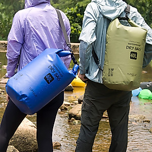 YUMQUA Waterproof Dry Bag Backpack 5L/10L/20L/30L/40L, Roll Top Floating Waterproof Storage Bags for Kayaking, Boating, Swimming, Hiking, Camping and Fishing