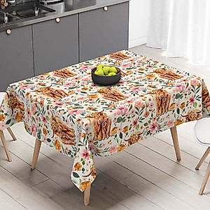 Yuzioey 3 Pack Highland Cow Tablecloths Western Cow Table Cover, Highland Cow Baby Shower Decorations, 108" x 54" Highland Cow Birthday Party Supplies