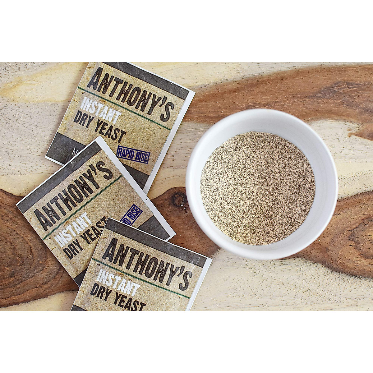 Anthony's Instant Dry Yeast Packets, Contains 42 Individual Packets, Gluten Free