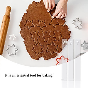 0.08 inch 0.12 inch 0.2 inch Rolling Pin Guide Sticks Set Dough Rolling Strips for Measuring Dough Strips Thickness Non-slip Non-stick Cookie Dough