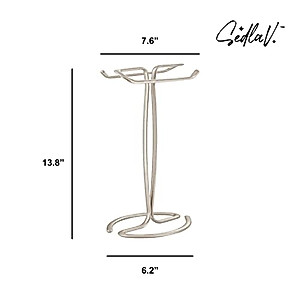 SEDLAV Bathroom Towel Holders, Fingertip Towel Stand – Heavy Duty Classic Decorative Metal Hand Towel Holder for Bathroom