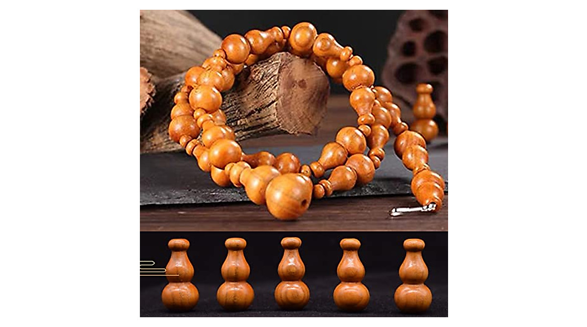 RebeSCo Handmade Wooden Bead Curtain for Home Decor