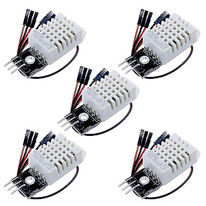 Aideepen 5PCS DHT/2302 Digital Temperature and Humidity Sensor Module Temp Humidity Monitor 3Pins Module with Cable