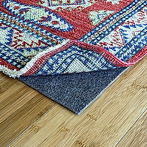 RUGPADUSA - Contour-Lock - 2'6" x 7' - 1/8" Thick - Felt and Rubber - Quality Non-Slip Rug Pad - Subtle Cushioning with Reliable Gripping Power, Safe for All Floors