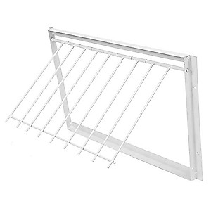 Unibell Iron Birdcages T-Trap House Door High Strength for Pigeon Parrot Easy Installation Pigeon Entrance Door Pigeon Birds House Bird Cage with Detachable Rolling Stand (43.3x26cm)