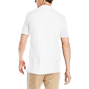Lacoste Men's Classic Pique Slim Fit Short Sleeve Polo Shirt, White, Large