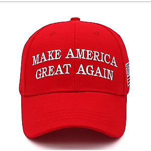 Generic MAGA 2024 hat MAGA Hat Make America Great Again President Trump Slogan with USA Flag Cap Adjustable 2024 Keep America Great Baseball Hat (Red)