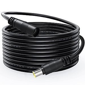 Electop DC 8mm Extension Cable 20Ft, DC 8mm Cord 14AWG DC 8mm Female to Male Adapter Connector Cable 8mm DC Power Plug for GZ Yeti Jackery Solar Generator Portable Power Station and Solar Panel