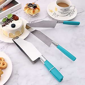 DOITOOL 2pcs Cake Cutter Pastry Cutter Stainless Steel Pie Pie Server Pie Cutter Pizza Kits Cake Lifter Metal Cake Server Butter Cutter Cake Slicer Cake Tongs Baby Old Fashioned