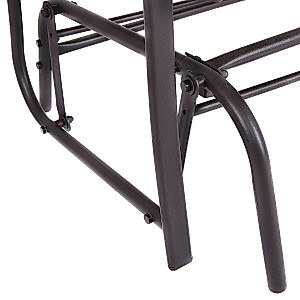 UYSB Patio Glider Rocking Bench Double 2 Person Chair Loveseat Armchair Backyard New Chair Rocking Chair Rocker Chair Rocker Camp Chair Rocker Recliner Rocking Camp Chair Rocking Chairs