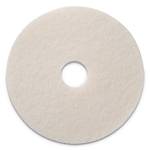Global Industrial 17" White Polishing Pad, 5/Case, 401217