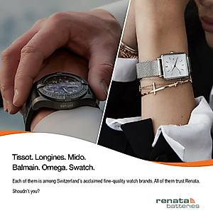 Renata 362 SR721SW Batteries - 1.55V Silver Oxide 362 Watch Battery (2 Count)