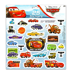 Disney Cars Backpack for Kids ~ Deluxe 16" Disney Cars Backpack Bundle (Disney Cars School Supplies)